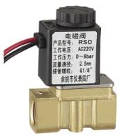 China Brass 2 Way Small Solenoid Valve Direct Acting Normally Closed 2.5MM AC220V 230V for sale