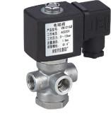 China SS304 3 Way Miniature Solenoid Valve Direct Acting NC 1 / 4 Inch NPT Thread for sale