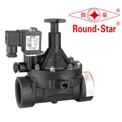 China Black Bistable Latching 1 Inch 25MM Irrigation Solenoid Valve Plastic 12V 24VDC for sale