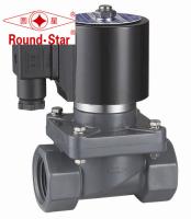 China Black 1/2 Inch Anti Corrosion Plastic Water Solenoid Valve Pilot Operated for sale