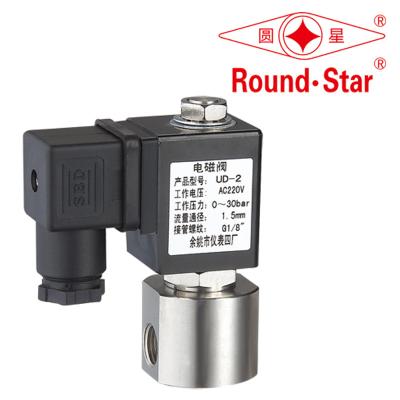 China stainless steel miniature solenoid valve normally closed NC ac220v for sale