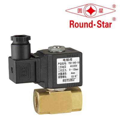 China brass miniature solenoid valve pilot operated normally closed NC ac220v 230v for sale