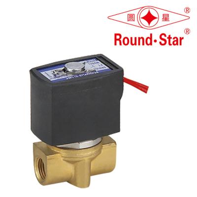 China RSSM brass miniature solenoid valve direct acting normally closed NC 1 / 8 