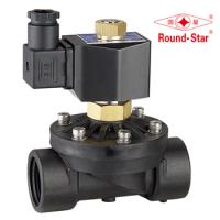 China 2WSL-K Normally Open Water Solenoid Valve NPT1'' Plastic Diaphragm for sale