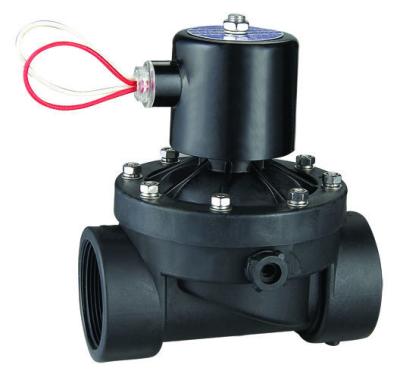 China 220V Plastic Solenoid Valve 2-Way Water PA66 Diaphragm Type for sale
