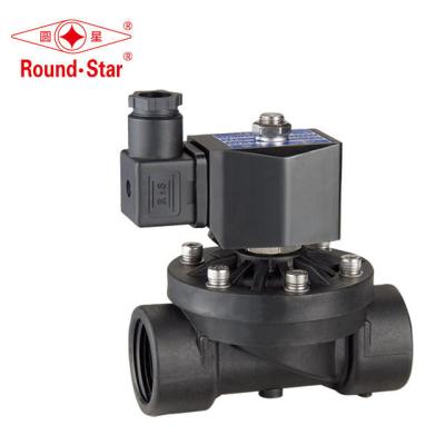China 2W-SL Series 2-Way Plastic Solenoid Valve 1 Inch for Water and Air for sale