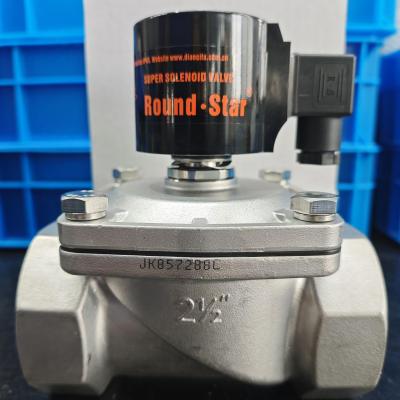 China Stainless Steel Solenoid Valve DN65MM DN80MM 3INCH Thread Type with Diaphragm Structure for sale