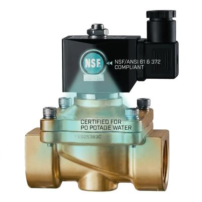 China Zero Differential Pressure UL Certified Plastic Water Solenoid Valve PA66 Body Direct Acting 2 Way NC IP65 for sale