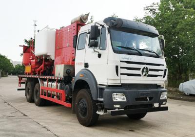 China PCT-611A Single Pump Oilfield Cement Truck with 103.5 MPa Pressure and 2.1 m³/min Discharge Rate for Slurry Mixing for sale