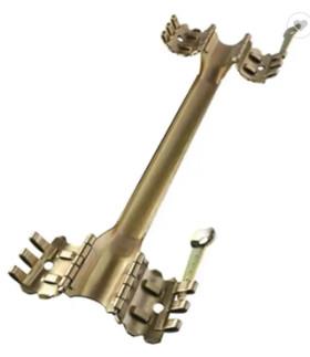 China ESP Punching Cast Cross Coupling Cable Protector for Oilfield Tubing 2 3/8 to 7 Inch for sale