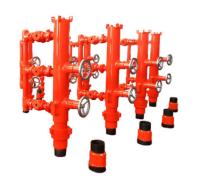 China Carbon Steel Forging Double Plug Cement Head For Pumping Slurry for sale