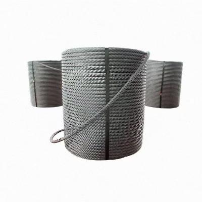 China High Strength Steel Wire Rope 1470-2160 MPa 6x19 Construction 10-52mm Diameter for sale