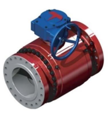 China 6A Top Mounted High Pressure Ball Valve Handwheel Torque 50-4200 N.M for sale