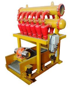 China Mud Desilter with 30-55kw Matching Pump 8x4in Hydrocyclones 120-240m3h Capacity for sale