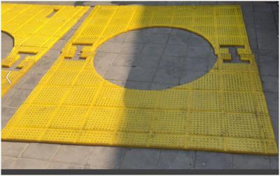 China ZP275 Anti Skid Polyurethane Rubber Floor Mats with 90 Shore Hardness and 47 Mpa Tensile Strength for Drilling Platforms for sale