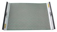 China Hook Strip Flat Soft Shale Shaker Screen Steel Frame Pretension Frame API 10-325 Micron Range for sale