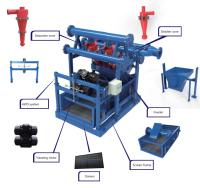 China Drilling Mud Cleaner Solid Control Equipment with 1-3 10 inch Desander Cones 500 GPM for sale