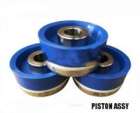 China Mission Drilling Rig Mud Pump Parts Blue Lightning Urethane Bonded Piston Assy 180F for sale
