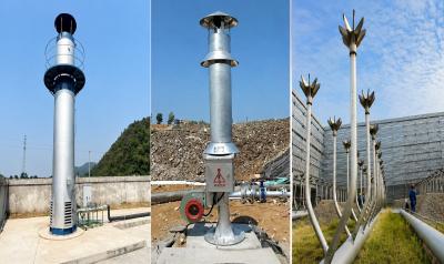 China Biogas Flare, Automatic Smokeless Biogas Combustion Tower for Sewage Plants & Landfills for sale