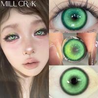 China Compact Yearly Colored Contact Lenses 10Dk/T Oxygen Permeability -0.00 To -8.00 Power Range for sale