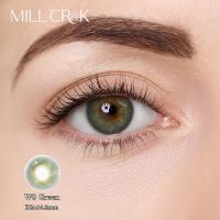 China Green Daily Lenses For Dry Eyes Fashion Contact Lenses 14.0mm Diameter 38% Water Content for sale
