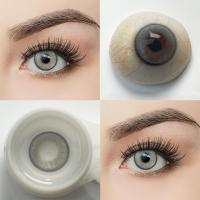 China Grey Monthly Colored Contact Lenses 33Dk/T Oxygen Permeability With Hydrogel Material for sale