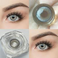China Grey Monthly Colored Contact Lenses 33Dk/T Oxygen Permeability With Hydrogel Material for sale