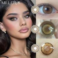 China Astigmatic Brown Toric Colored Contact Lenses HEMA Material 14.2mm Diameter For Myopia for sale