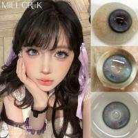 China Blue Pink HEMA Natural Eye Contacts 365 Days 8.5mm Base Curve Natural Looking Colored Contacts for sale