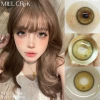 China Blue Pink HEMA Natural Eye Contacts 365 Days 8.5mm Base Curve Natural Looking Colored Contacts for sale