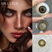 China MC38 Yearly Colored Contact Lenses 14.2mm Diameter MILLCREEK Lenses With HEMA Material for sale