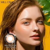 China 14.5mm Dia Lenses For Dry Eyes Brown Hydrogel Material Single Use Millcreek Lenses for sale