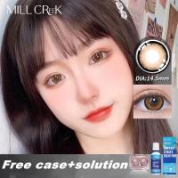 China 14.5mm Dia Lenses For Dry Eyes Brown Hydrogel Material Single Use MILLCREEK Lenses for sale