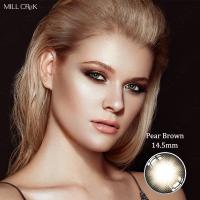 China Pear Brown Daily Disposable Lenses 8.6mm Base Curve MILLCREEK Lenses With UV Protection for sale