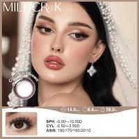 China 14.0mm Diameter Astigmatism Prescription Colored Contacts Daily Wear Brown Toric Contact Lenses for sale