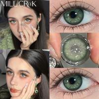 China Soft Natural Colored Contacts Natural Green Contact Lenses 14.0mm Diameter for sale