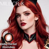 China 14.5mm Diameter Halloween Cosplay Contact Lenses 10Dk/T Oxygen Permeability Green Red for sale