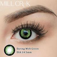 China 14.5mm Diameter Halloween Cosplay Contact Lenses 10Dk/T Oxygen Permeability Green Red for sale