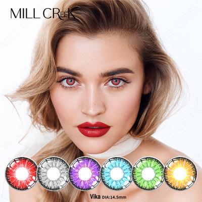 China Vika Series Cosplay Contact Lenses 14.5mm Diameter 12 Months Wear 40% Water Content for sale