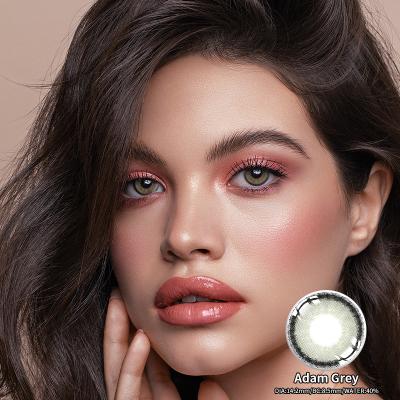 China Adam Grey Lenses For Dry Eyes Monthly 14.2mm Diameter 11Dk/T Oxygen Permeability for sale