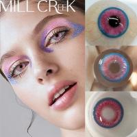 China 10Dk/T Oxygen Permeability Blue Anime Contact Lenses Anime Sclera Cosplay Contacts Convenient for sale