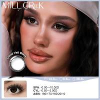 China Black Toric Colored Prescription Contacts 14.0mm Diameter Hydrogel With Uv Protection for sale