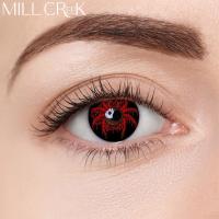 China Red Color Blind Contacts Sports Contact Lenses 8.5mm Base Curve for sale