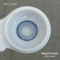 China 8.6mm Base Curve Blue Cosmetic Contacts Fashionable Skin Friendly MILLCREEK Lenses for sale