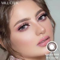 China Basque Rose Lenses For Dry Eyes 14.2mm Diameter Silicone Hydrogel With UV Protection for sale