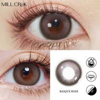 China Basque Rose Lenses For Dry Eyes 14.2mm Diameter Silicone Hydrogel With UV Protection for sale