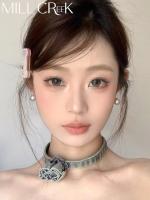 China Honey Peach Grey Daily Disposable Lenses Dual Tone Fusion With Uv Protection for sale