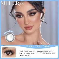 China Hydrogel Toric Colored Contacts Daily Grey Toric Contact Lenses For Astigmatism for sale