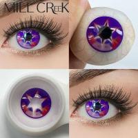 China Yearly Use Purple Contacts Cosplay Colored Eye Contacts Cosplay 8.5mm Base Curve for sale