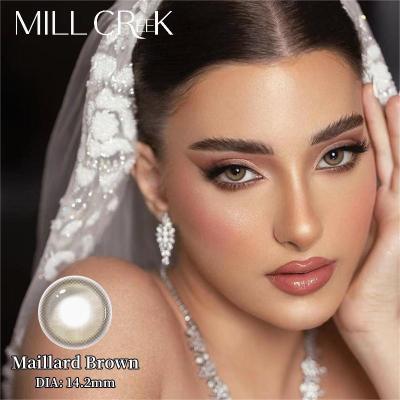 China Hydrogel Monthly Colored Prescription Contacts 14.2mm Diameter Millcreek Lenses for sale